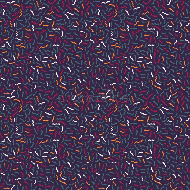 Seamless Pattern with Hand Drawn Abstract Confetti Texture. Stock ...