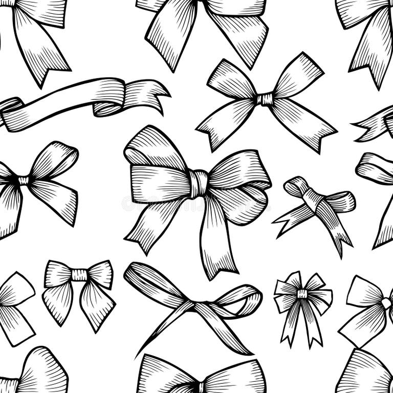 Black Bow Pattern Stock Illustrations 15996 Black Bow Pattern Stock Illustrations Vectors