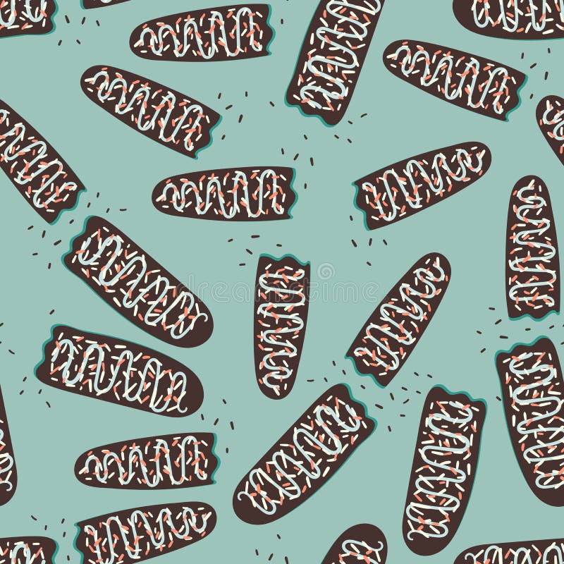 Seamless Pattern with Hand Drawn Bread Stock Vector - Illustration of ...