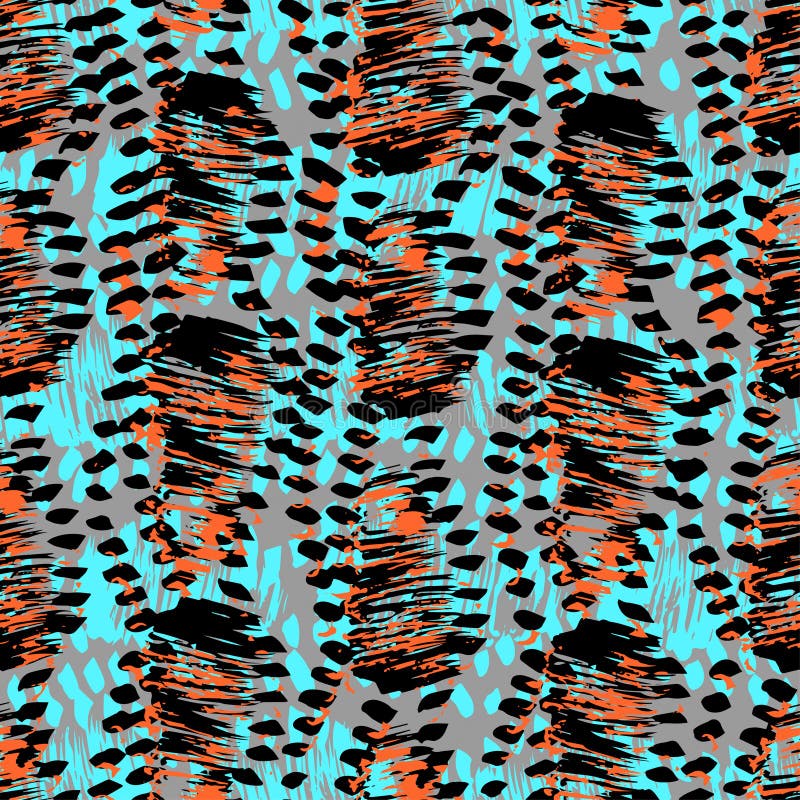 Seamless Pattern, Hand Drawn Brush Textured Image Inspire Stock ...