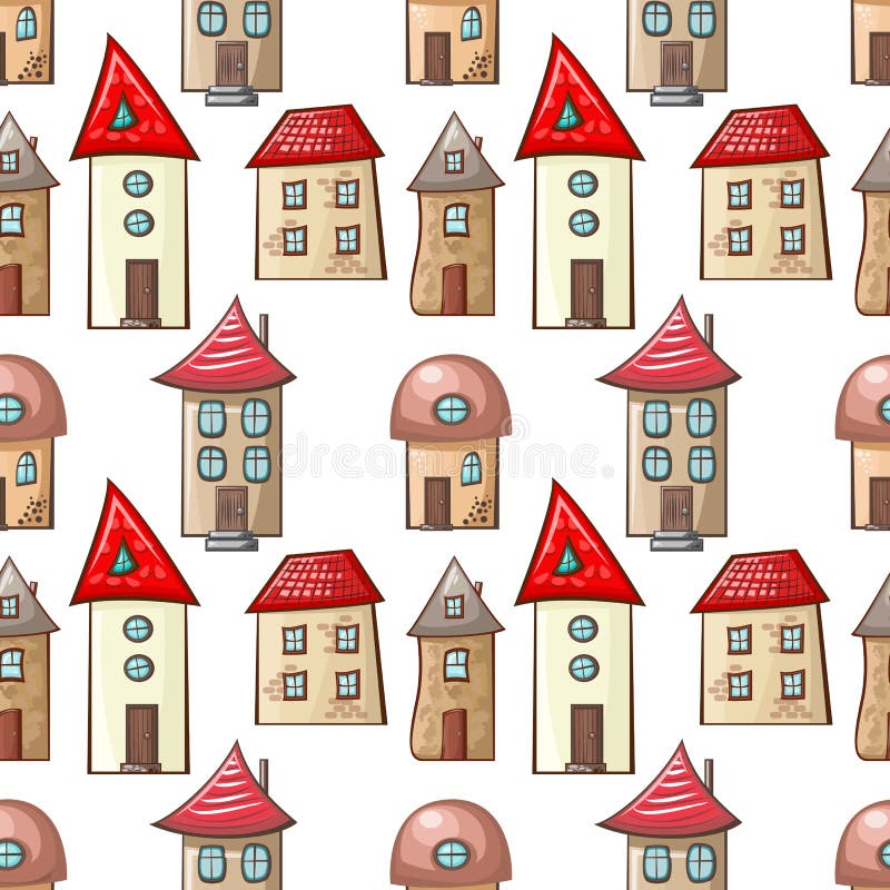 Seamless pattern stock illustration. Illustration of architecture ...