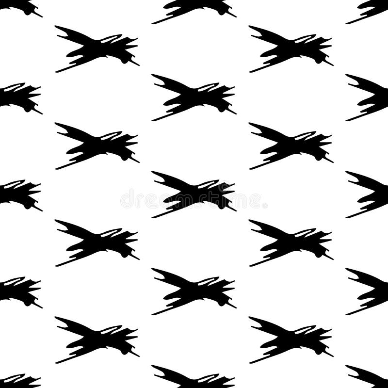 Seamless Pattern with Hand Drawn Cross Symbols Stock Vector ...