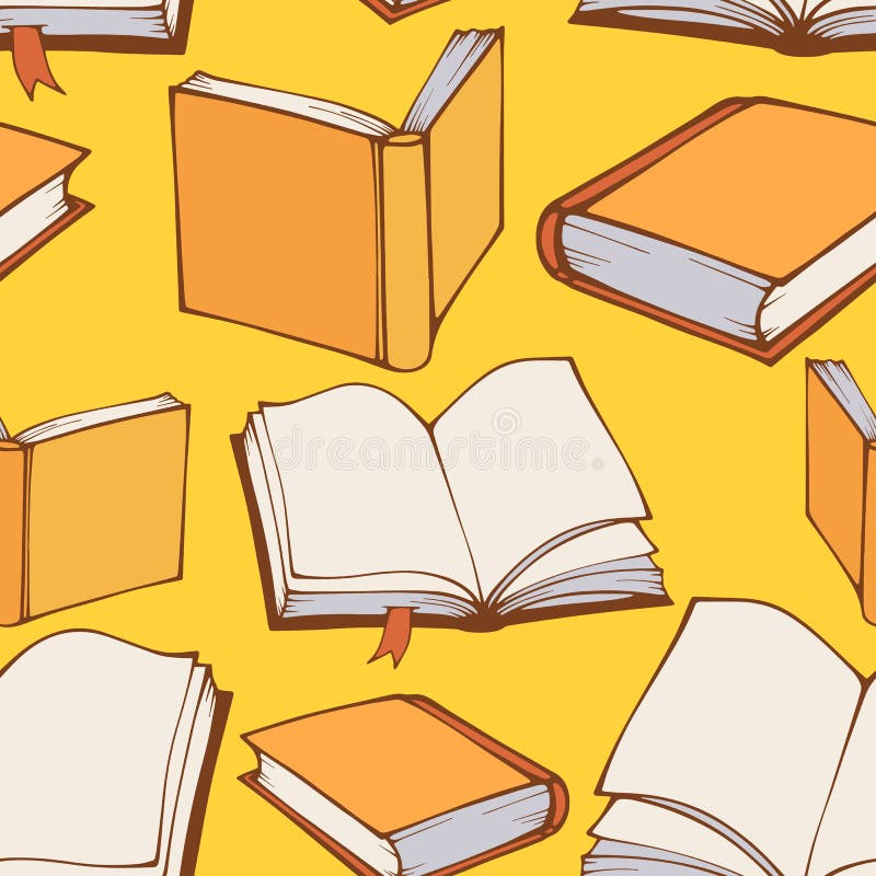 Books Collection Monochrome Inky Outline Stock Vector - Illustration of ...