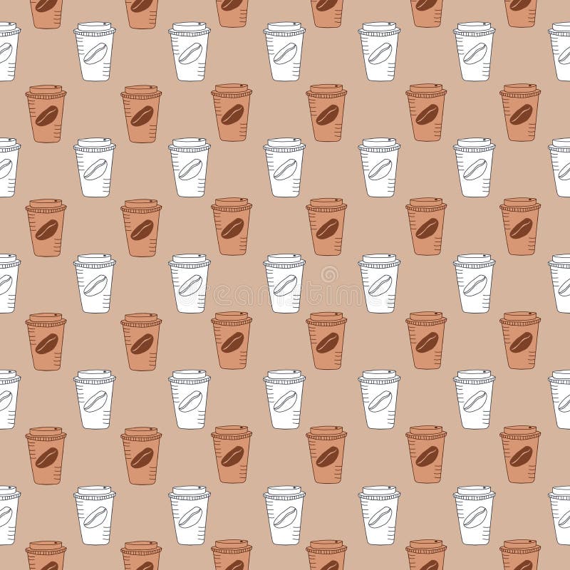 Starbucks Coffee Pattern Stock Illustrations – 19 Starbucks Coffee ...