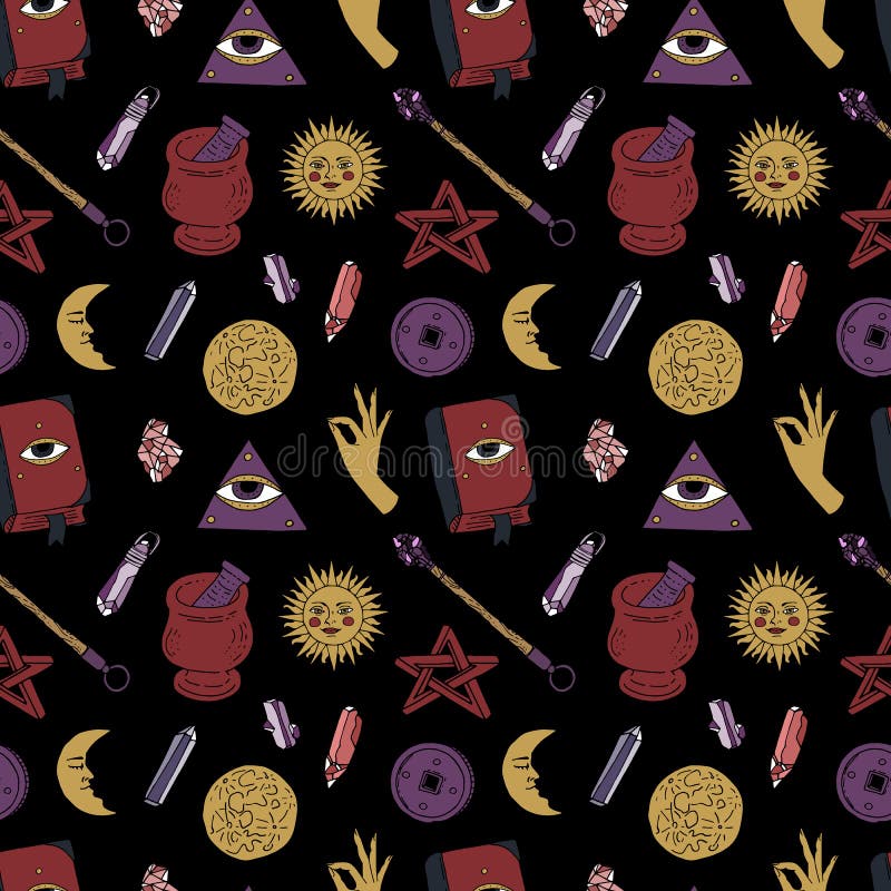 Mystic Line Drawing Items Stock Illustrations – 77 Mystic Line Drawing ...