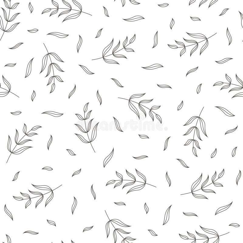 Seamless Pattern With Hand Drawn Flowers Stock Vector Illustration Of Cartoon Fabric 184560421