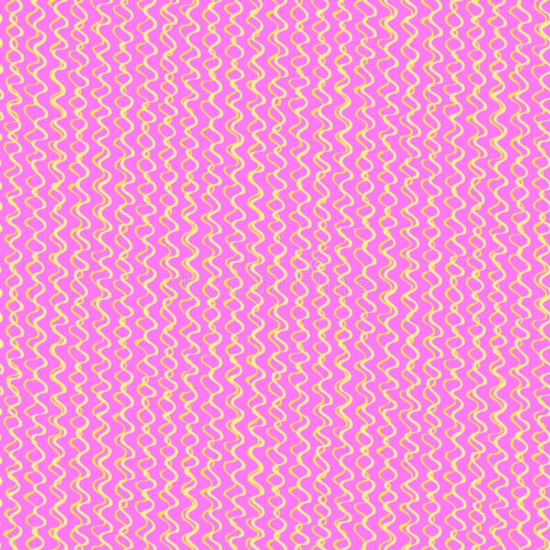 Seamless Pattern with Hand Drawn Futuristic Bright Curved and Rounded ...