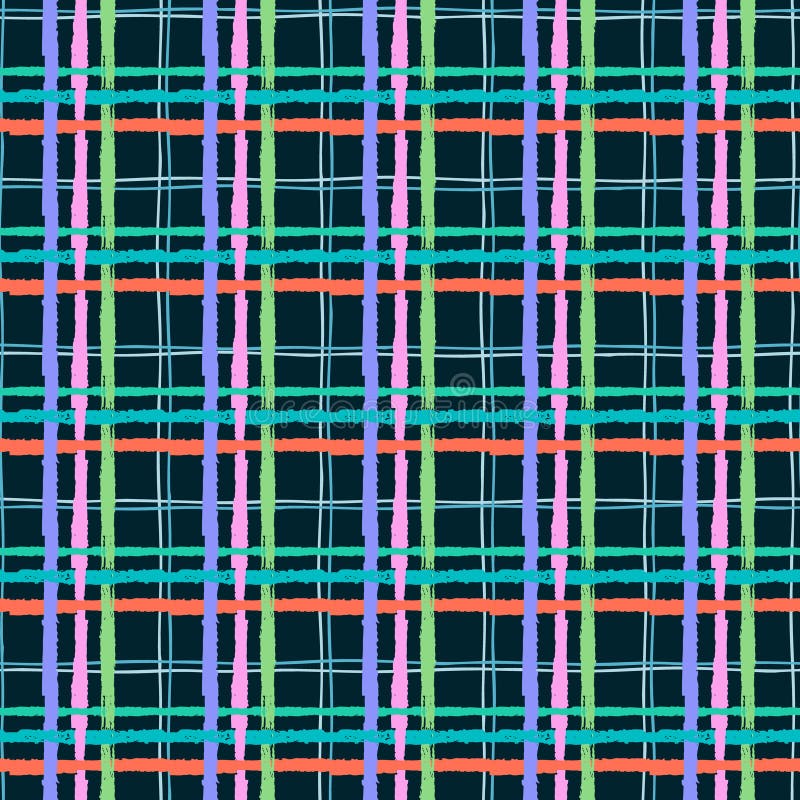 Bright Plaid Design Background and Sweet Plum Blossom Flowering Trees ...