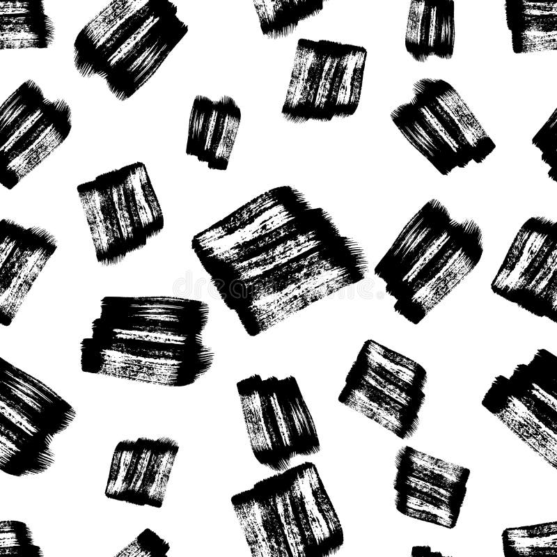 Seamless Pattern with Hand Drawn Scribble Smears Stock Vector ...