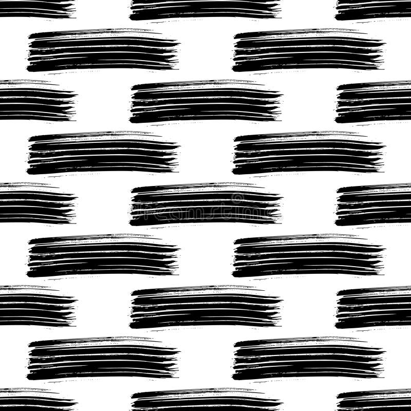 Seamless Pattern with Hand Drawn Scribble Smears Stock Vector ...