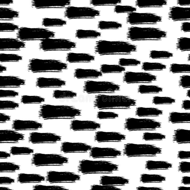 Seamless Pattern with Hand Drawn Scribble Smears Stock Illustration ...