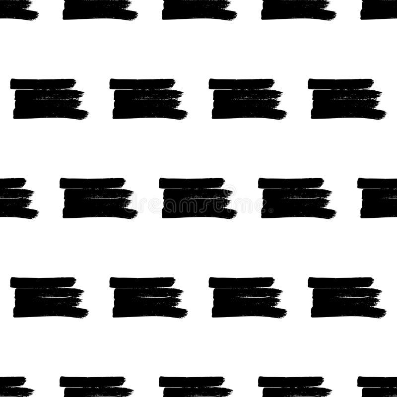 Seamless Pattern with Hand Drawn Scribble Smears Stock Illustration ...