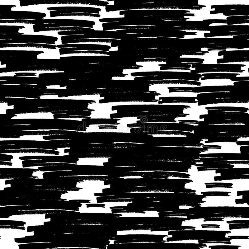 Seamless Pattern with Hand Drawn Scribble Smears Stock Illustration - Illustration of brush ...