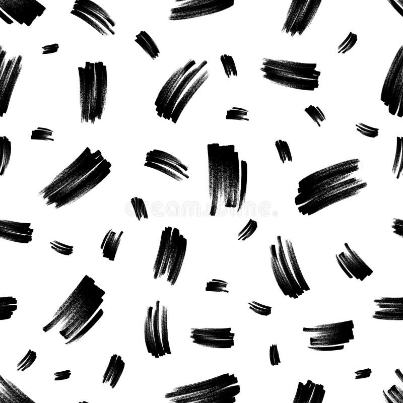 Seamless Pattern with Hand Drawn Scribble Smears Stock Illustration ...