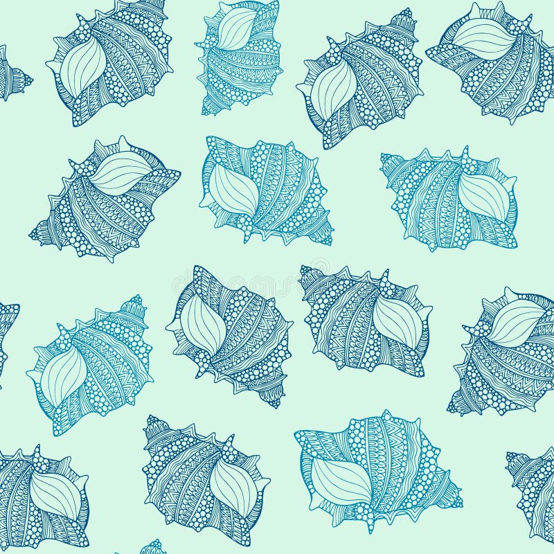 Vector seashell text frame stock vector. Illustration of drawings ...