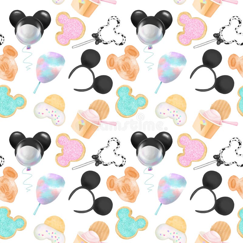 Mickey Pattern Stock Illustrations – 327 Mickey Pattern Stock ...