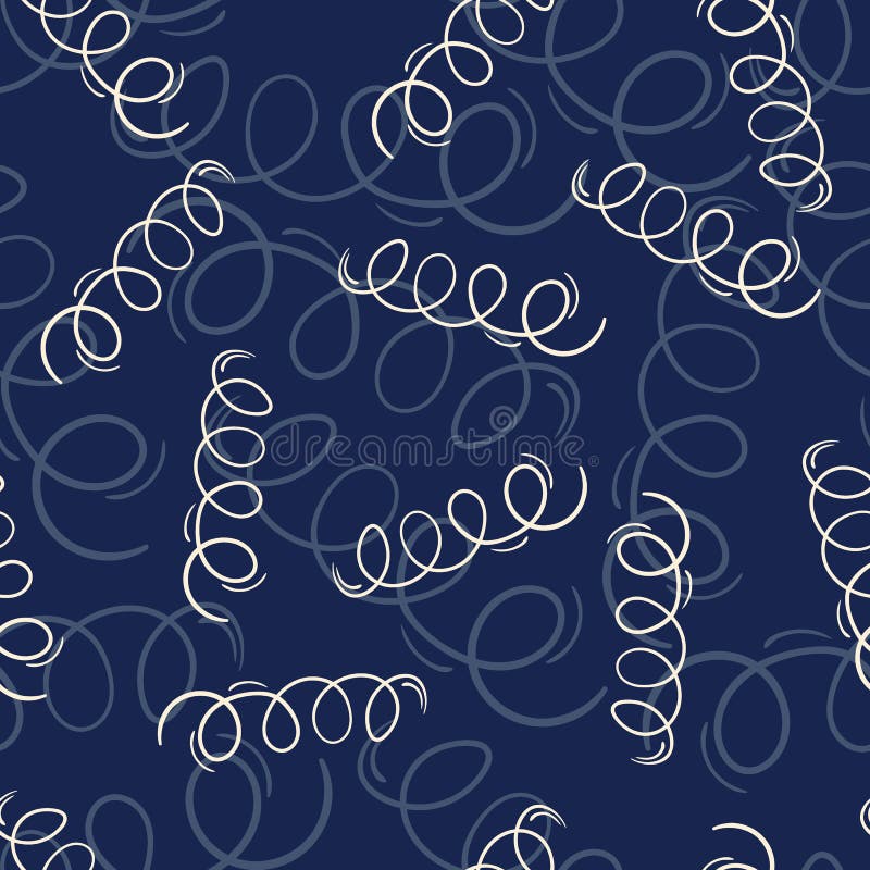 Seamless Pattern with Hand Drawn Swirl. Creative Designs for Fabric ...