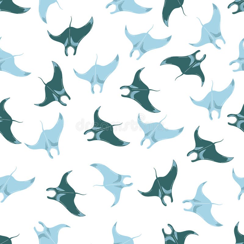 Vector Manta Ray Animal Logo Template Stock Vector - Illustration of ...