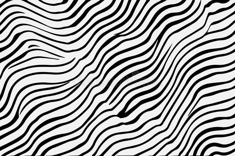 Seamless Pattern with Hand Drawn Wavy Lines, Editable EPS Vector Format ...