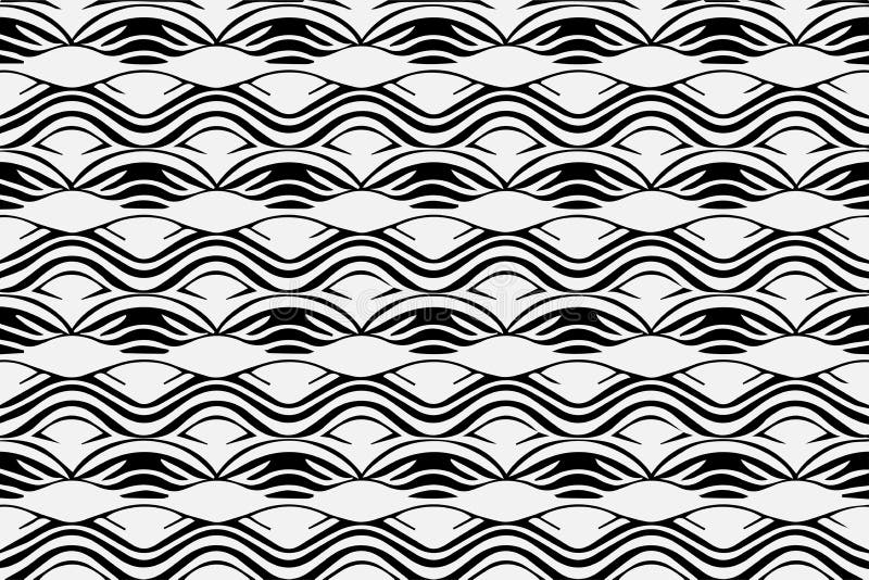 Seamless Pattern with Hand Drawn Wavy Lines, Editable EPS Vector Format ...