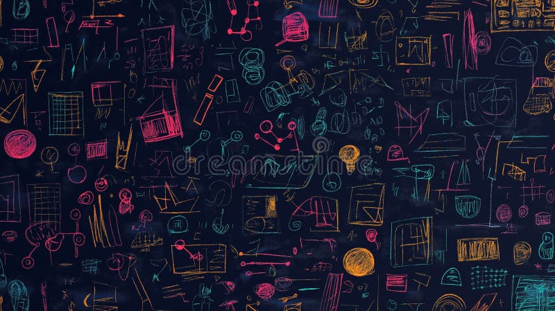 A Seamless Pattern of Handwritten Math Formulas Mixed with Flowcharts ...