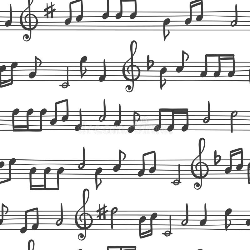 Handwritten Sheet Music stock illustration. Illustration of orchestral ...