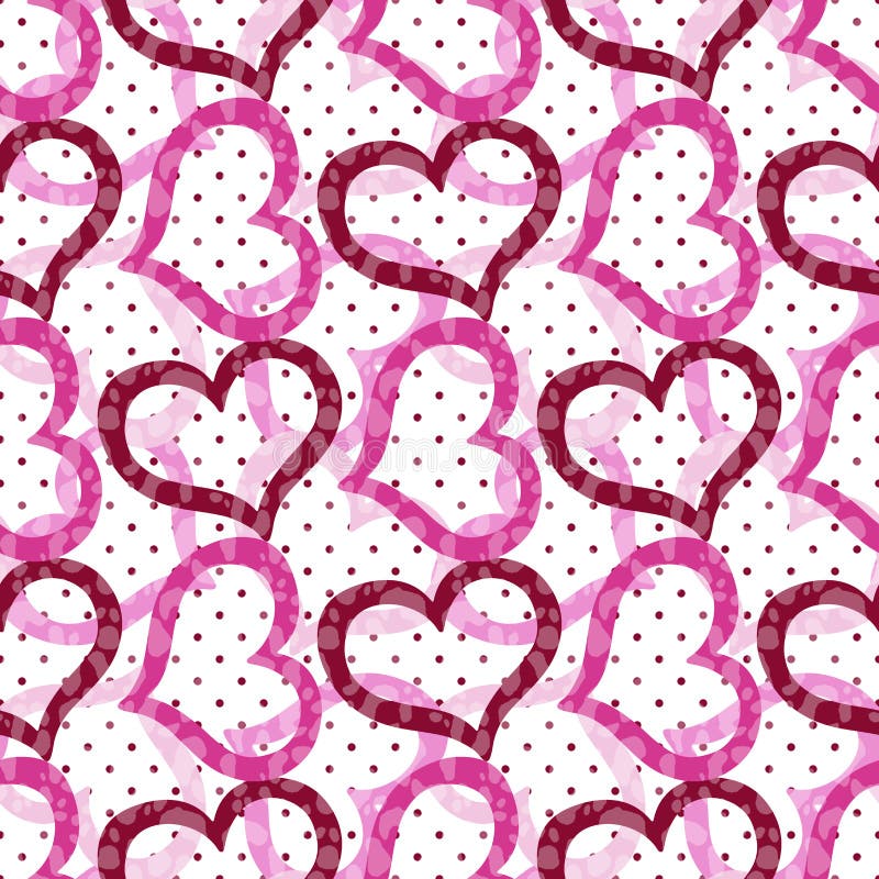 Seamless Pattern Heart Shape.Design Print Fabric Textile Stock ...