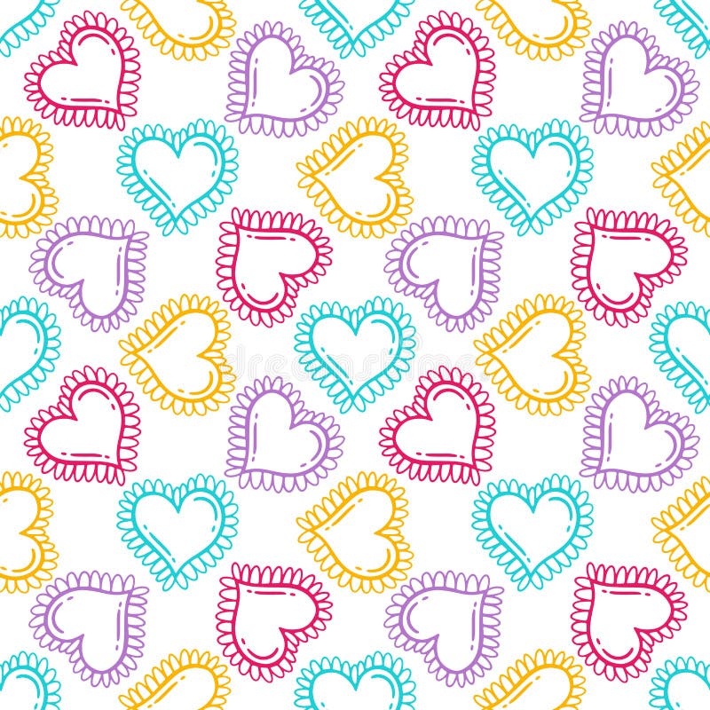 Seamless Pattern Heart Shape.Design Print Fabric Textile Stock ...