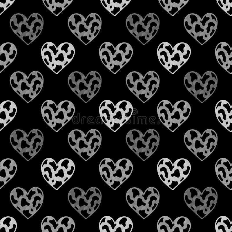 Seamless Pattern Heart Shape.Design Print Fabric Textile.Vintage Retro ...