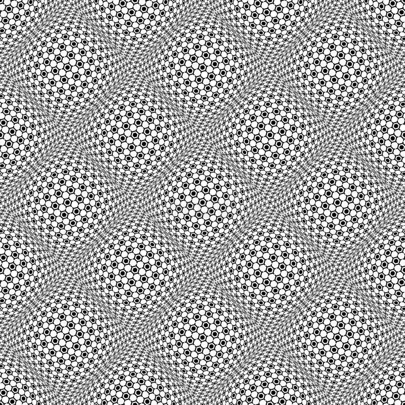 Seamless Pattern with Hexagonal Elements. Stock Vector - Illustration ...