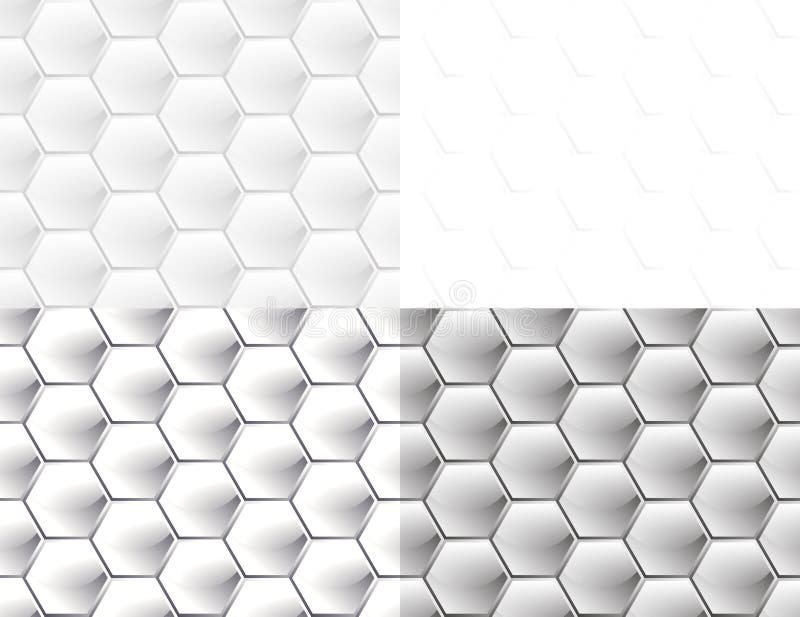 Seamless Pattern of Hexagons Stock Vector - Illustration of element ...