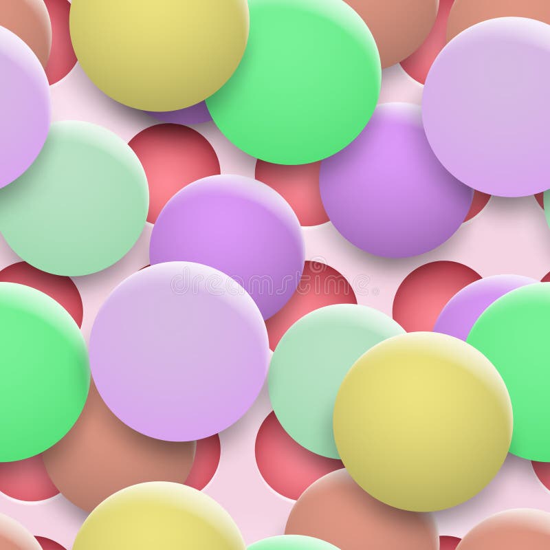 Seamless Pattern of Holes and Circles with Shadows Stock Vector ...