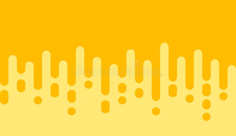 Seamless Pattern of Honey Drop. Yellow Background with Rounded Lines ...