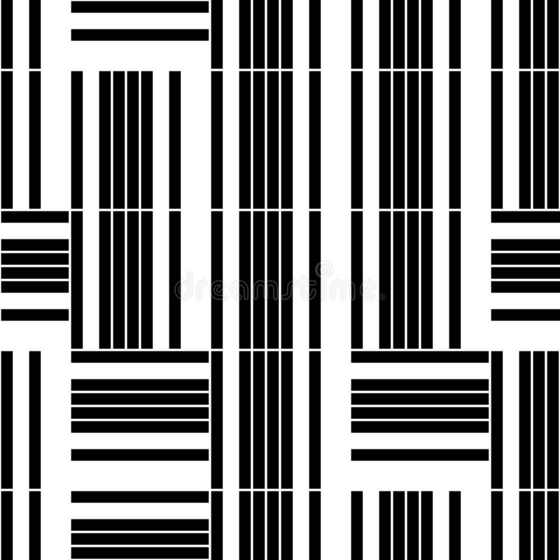 Seamless Pattern with Horizontal Black Streaks (2), Modern Stylish ...