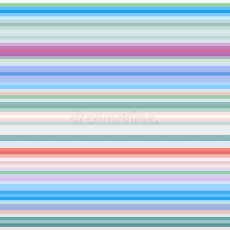 Seamless Pattern with Horizontal Stripes in Cold Tones. Vector ...