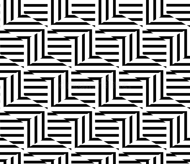 1684 Seamless Pattern with Horizontal and Vertical Black Bands_cube ...