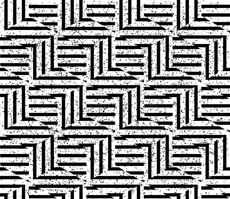 1512 Seamless Pattern with Horizontal and Vertical Black Segments_cube ...
