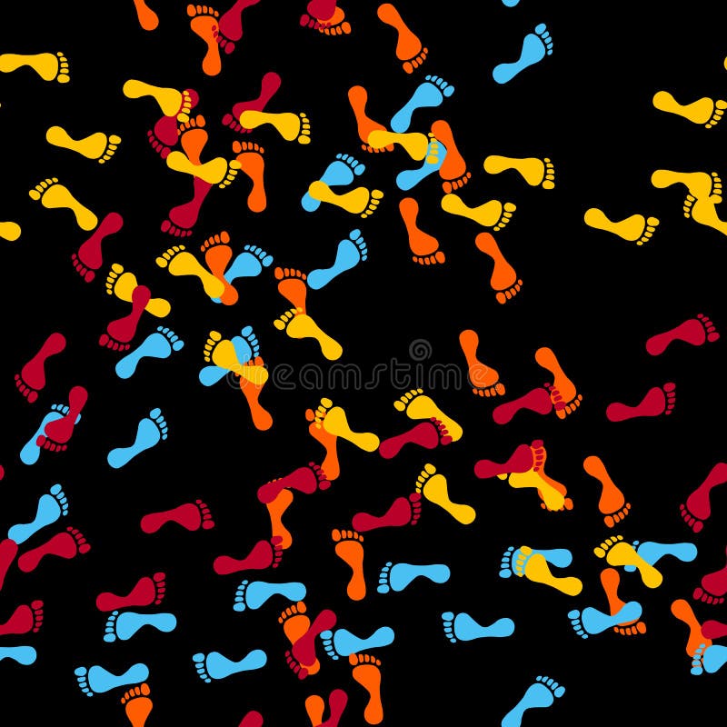 Colored Footsteps Stock Illustrations – 66 Colored Footsteps Stock ...