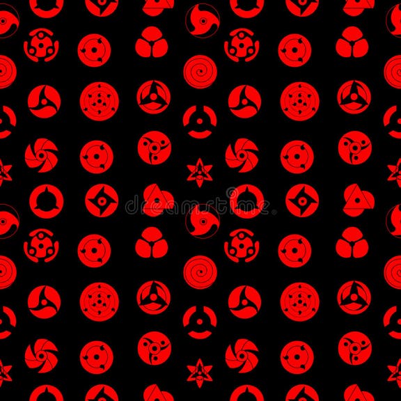 Akatsuki Naruto Seamless Pattern Stock Illustrations – 22 Akatsuki ...