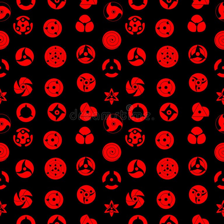 Akatsuki Naruto Seamless Pattern Stock Illustrations – 22 Akatsuki ...