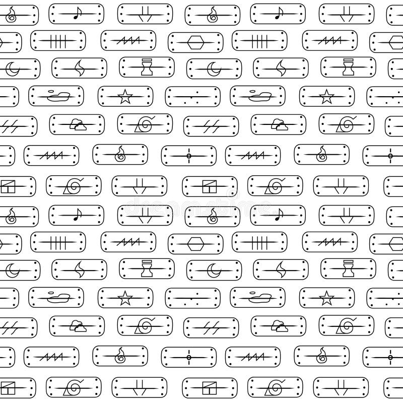 Akatsuki Naruto Seamless Pattern Stock Illustrations – 22 Akatsuki ...