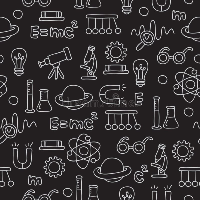 Physics black glyph icon stock vector. Illustration of education ...