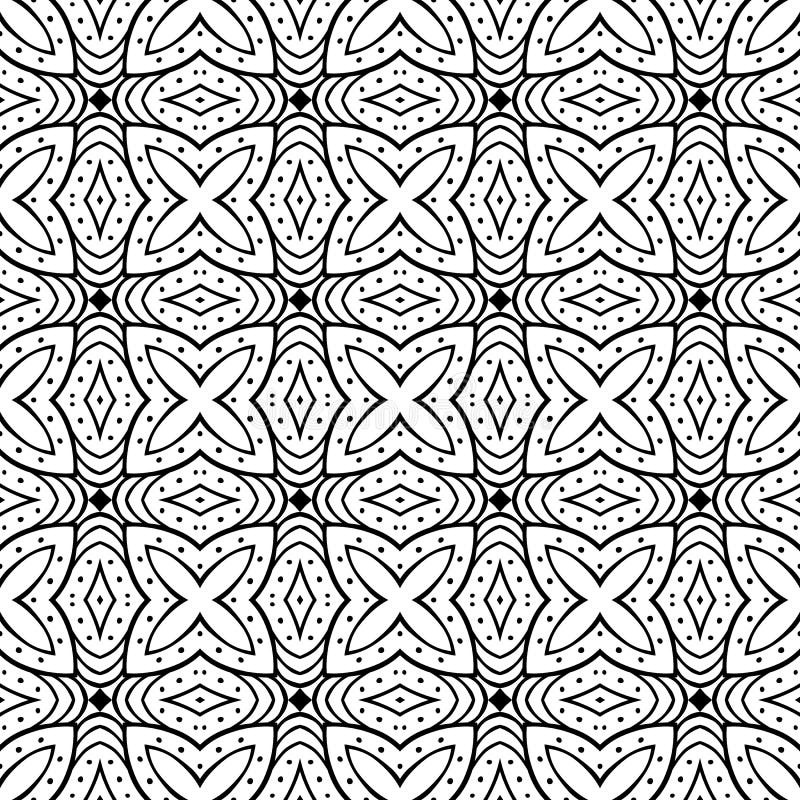 Seamless pattern stock vector. Illustration of boho, outline - 75381940