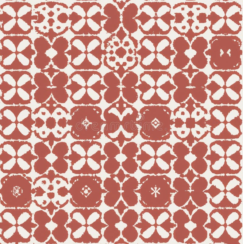 A Seamless Pattern Illustration of Pastel Elements within a Square ...