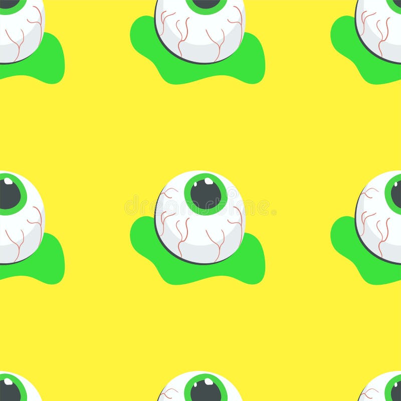 Seamless Pattern with the Image of the Eye. Bright Crazy Print Stock ...