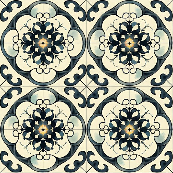 Seamless Pattern Infinite Bloom Repeating Illustration_XXXI Stock ...