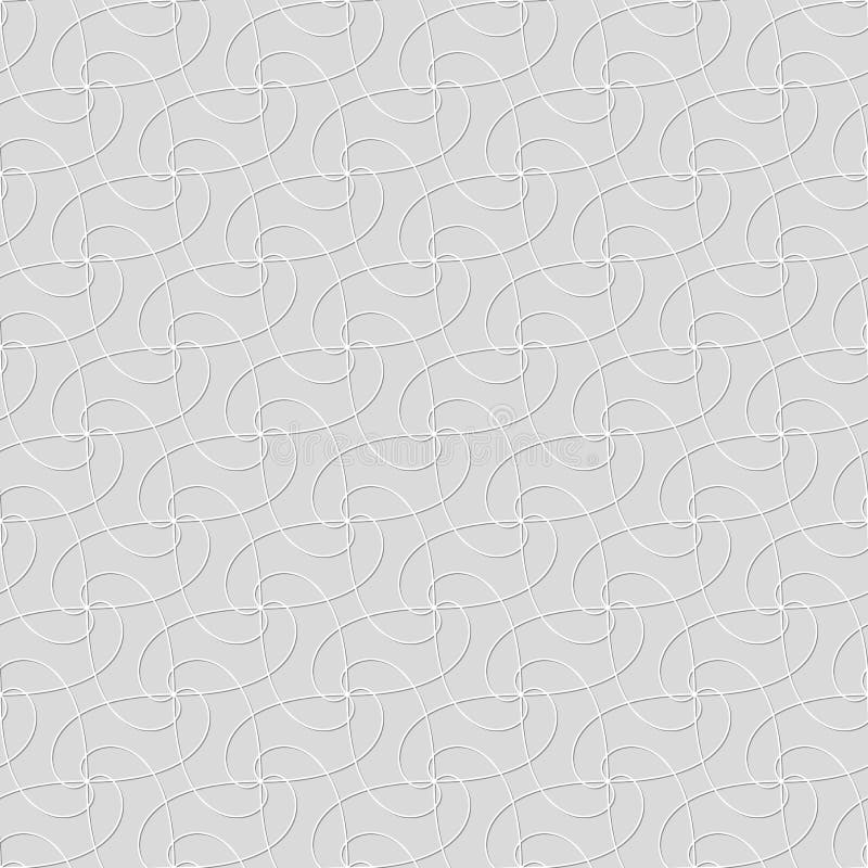 Seamless Pattern Of Interlaced Lines. Geometric Background. Stock ...