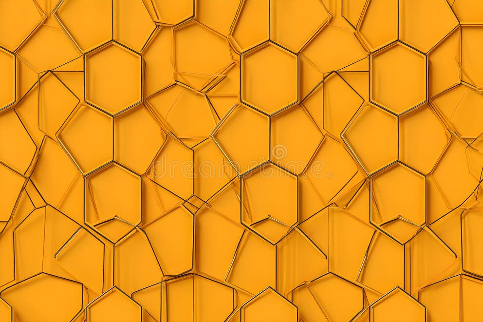 Abstract Beehive Wallpaper. Abstract Beehive Patterns in Orange ...