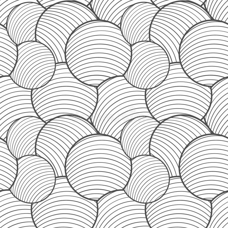 Seamless Pattern of Intersecting Circles. Template for Packaging ...