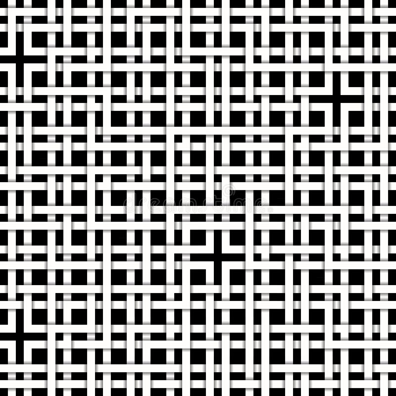 Seamless Pattern of Intersecting Strips Stock Vector - Illustration of ...